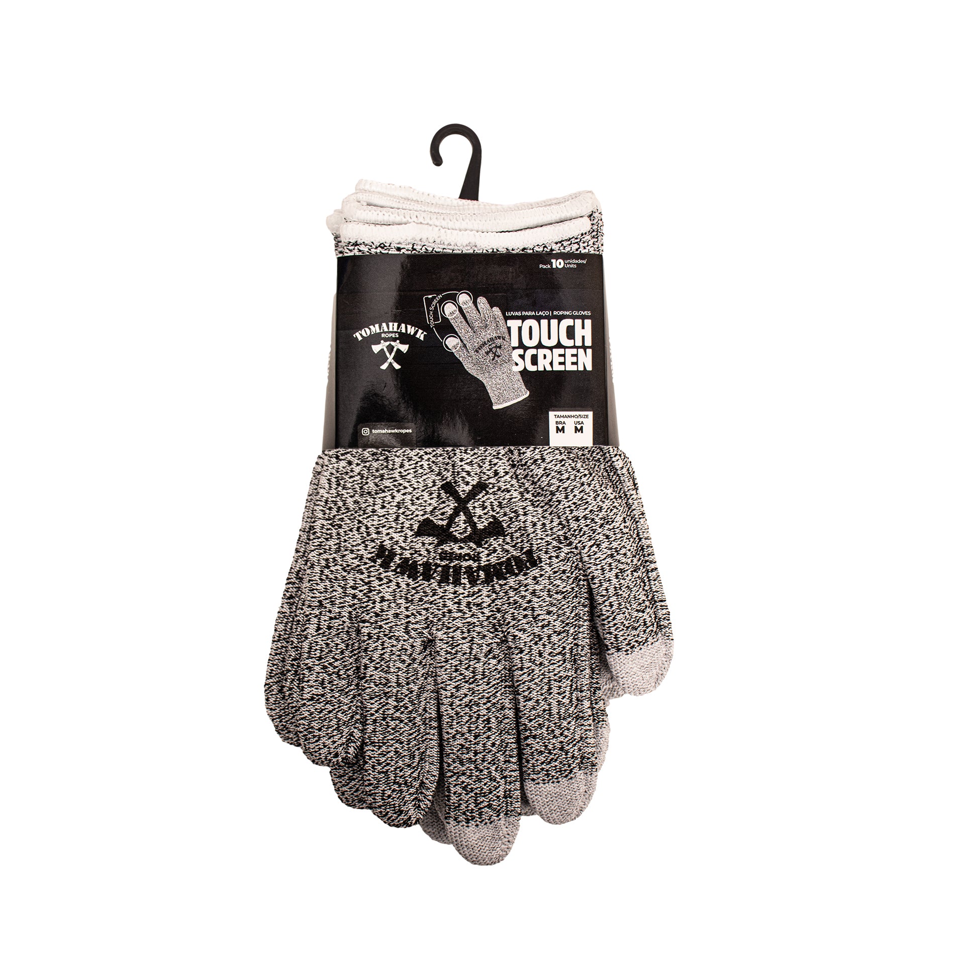 Touch Screen Grey Dark Gloves - 10x Units Pack – Tomahawk Saddles